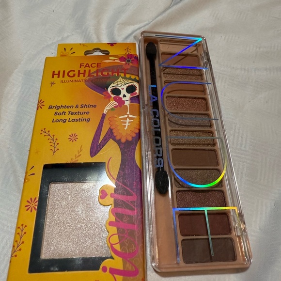 L.A. Colors | Makeup | La Colors Eyeshadow Palette With Highlighter ...